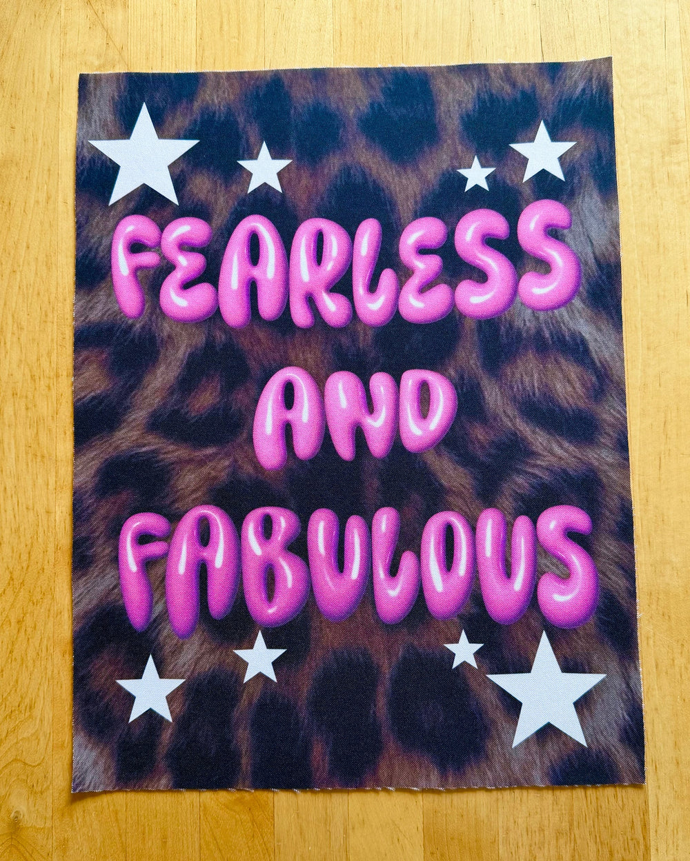 Fearless and Fabulous Fabric Patch