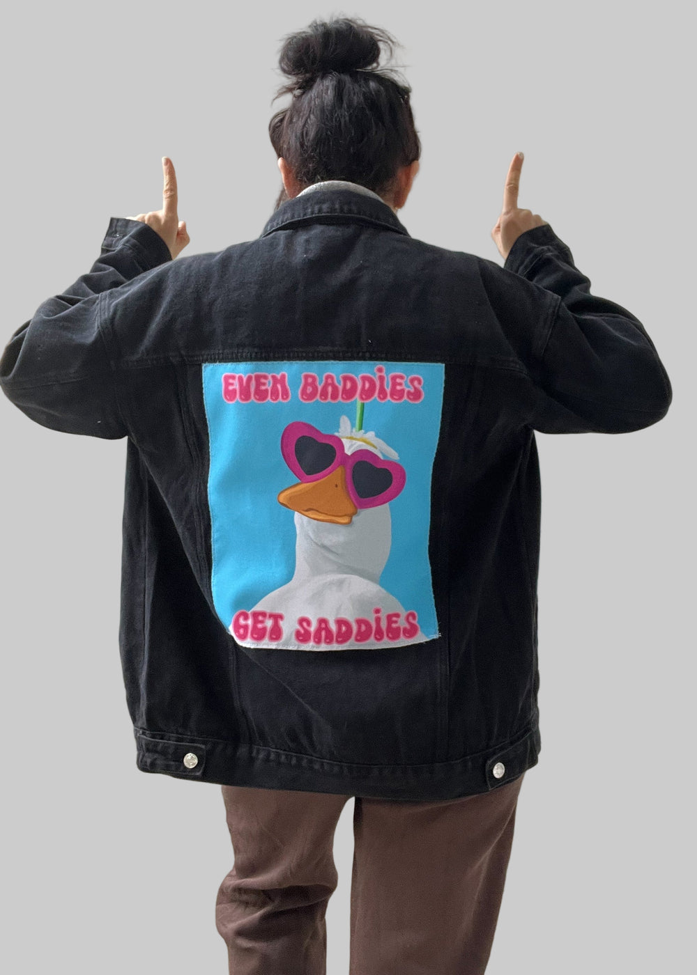 Baddie Goose Denim Jacket, Custom made denim